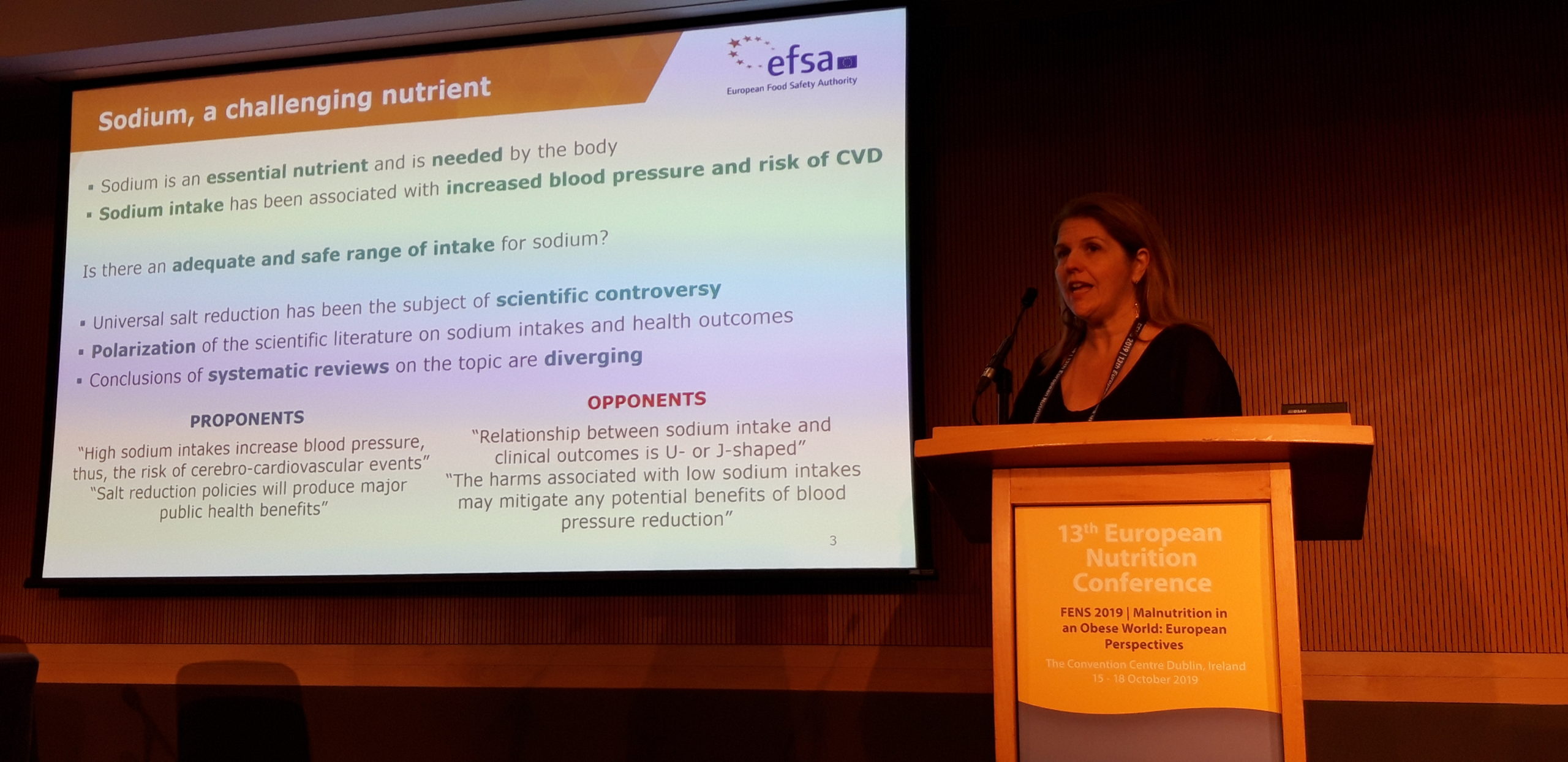 Presentation of the European Dietary Reference Values for sodium intake ...